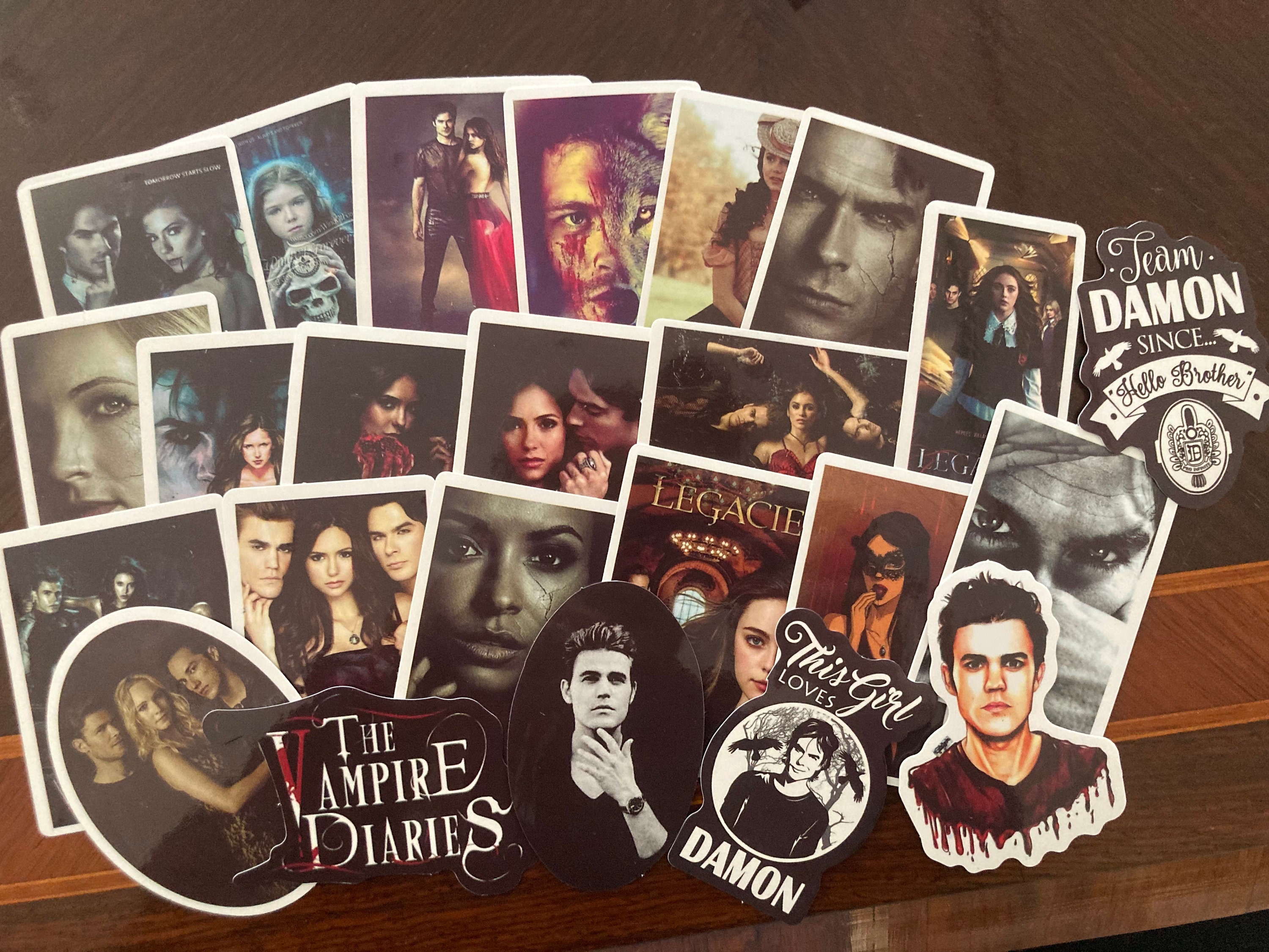 Vampire Diaries Stickers Damon Salvatore Stefan Salvatore Tvd Elena ...