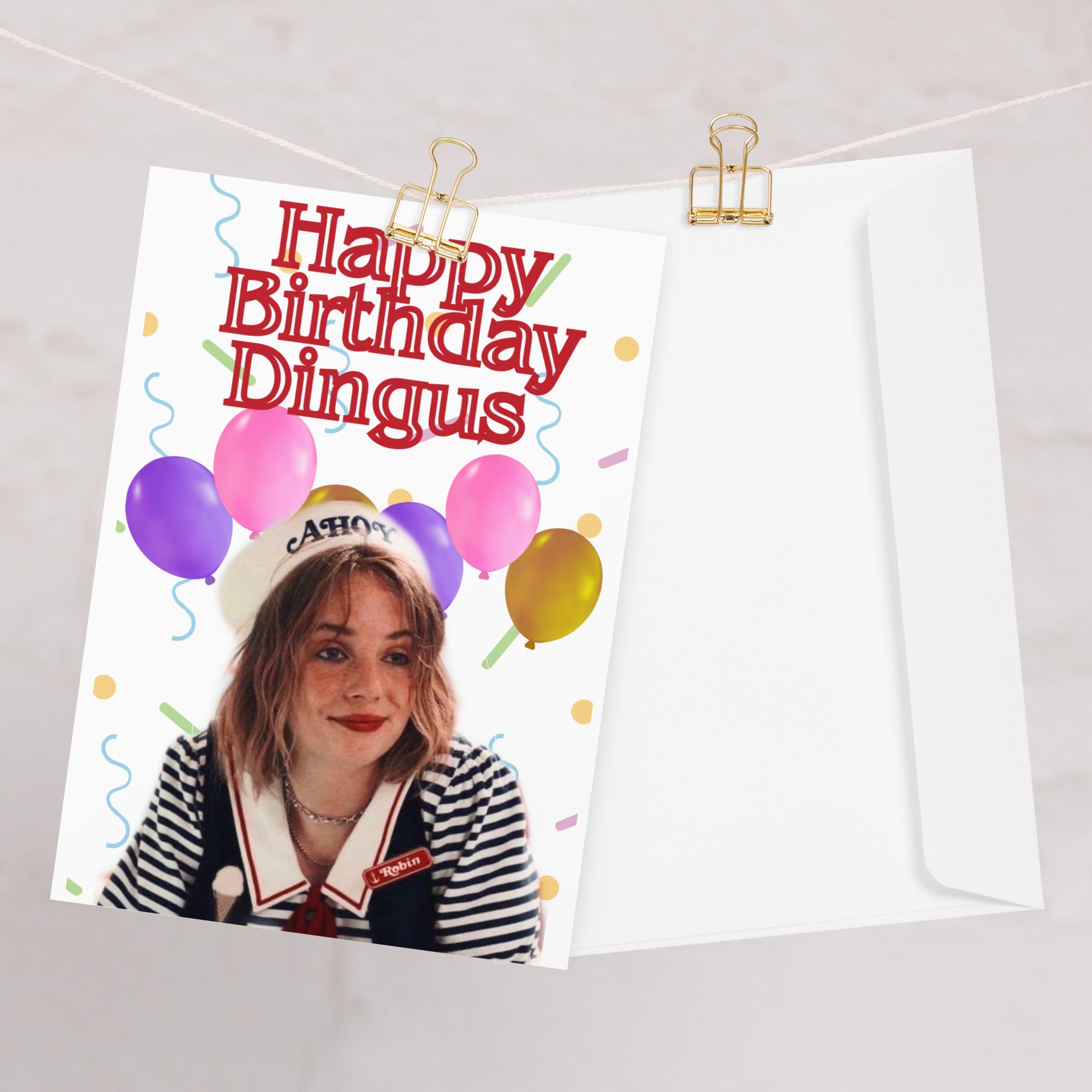 Maya Hawke Robin Happy Birthday Dingus Card - Etsy
