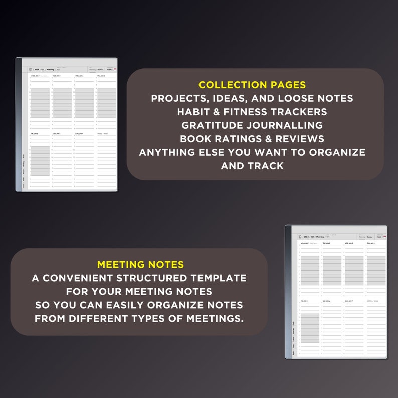 2024 Remarkable Planner,remarkable 2 Templates,daily, Weekly, Monthly ... 2024 Remarkable Planner,remarkable 2 Templates,daily, Weekly, Monthly ...