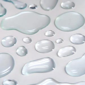 ALLTAGLICH Water Drop Sticker - Clear - Etsy