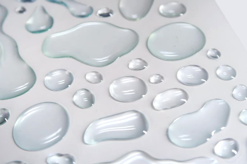 ALLTAGLICH Water Drop Sticker - Clear - Etsy