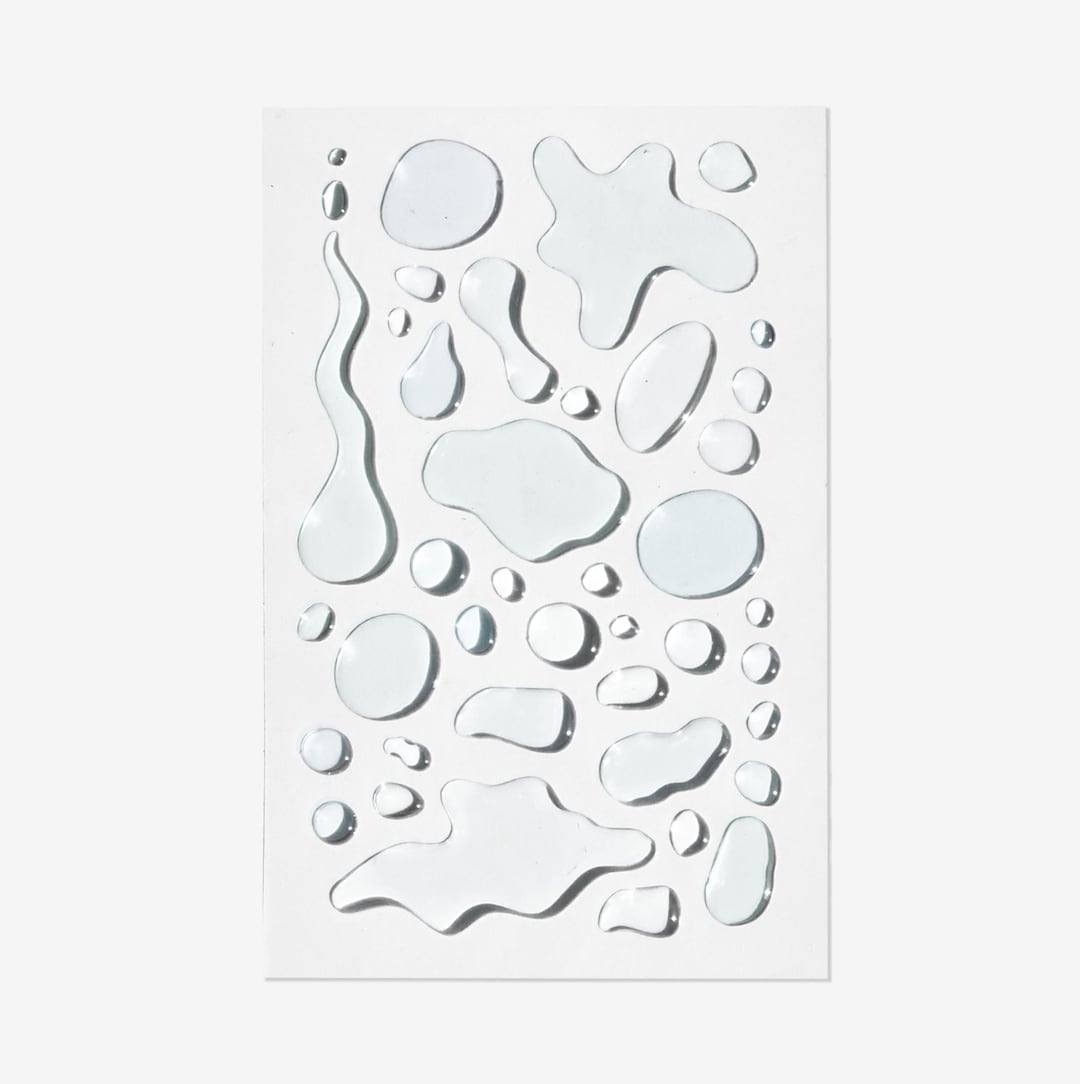 ALLTAGLICH Water Drop Sticker - Clear - Etsy