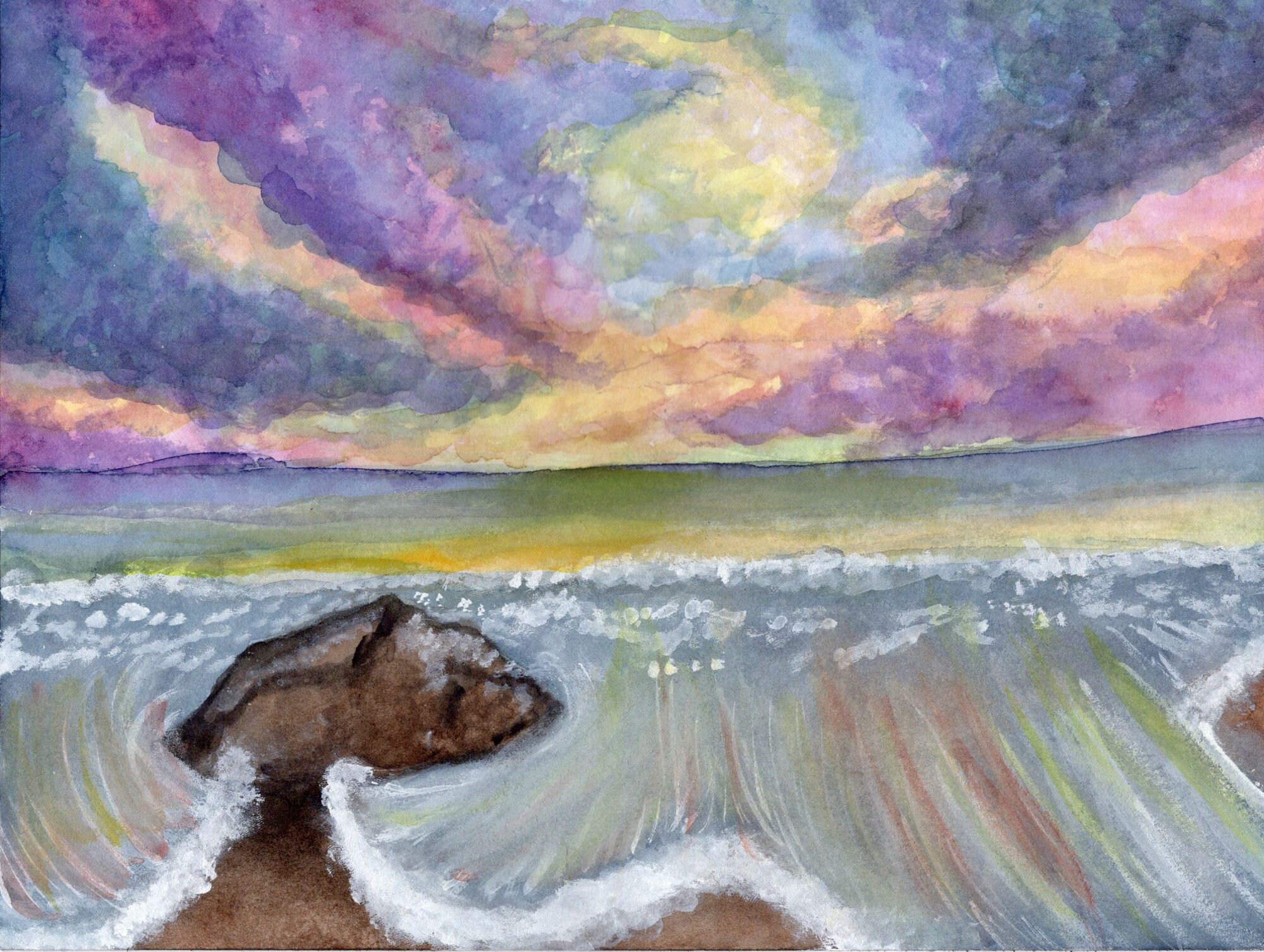 Wave Rushing in ORIGINAL - Etsy