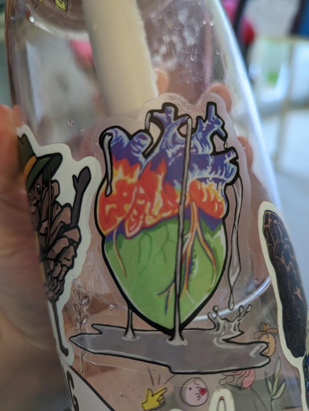 An Overworked Heart Vinyl Sticker - Etsy