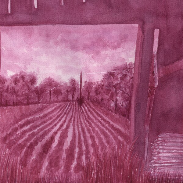 Tobacco Barn Painting - Etsy