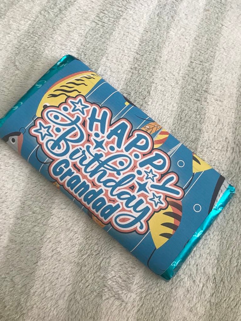 Happy Birthday Chocolate Bar Wrapper: Set of 3, Celebration Label ...