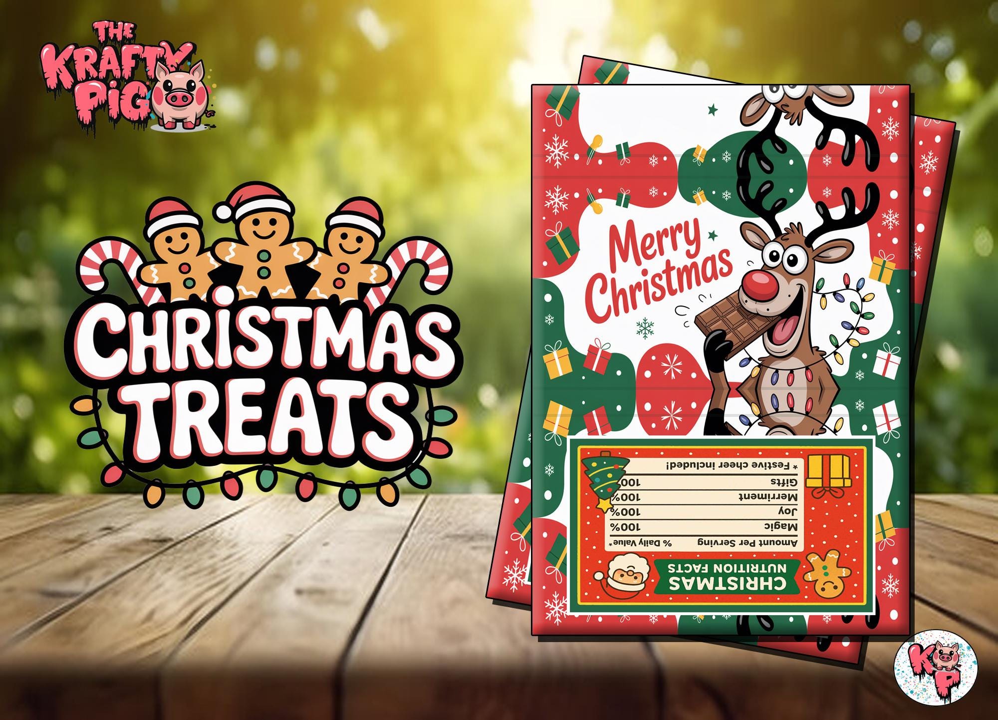 Christmas Treats Chocolate Bar Wrappers – Fun Printable Christmas ...