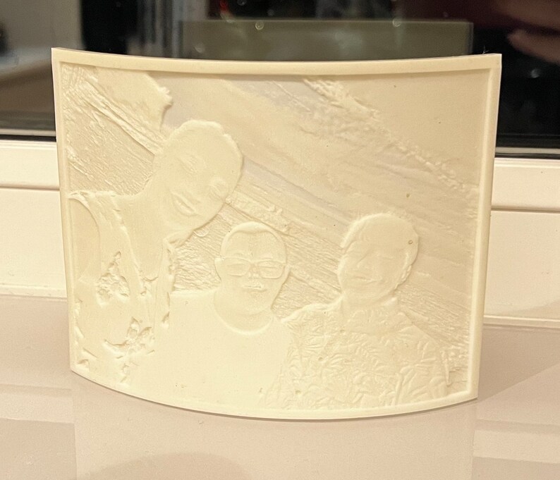 Free Standing 3D Printed Lithophane Photographs - Etsy