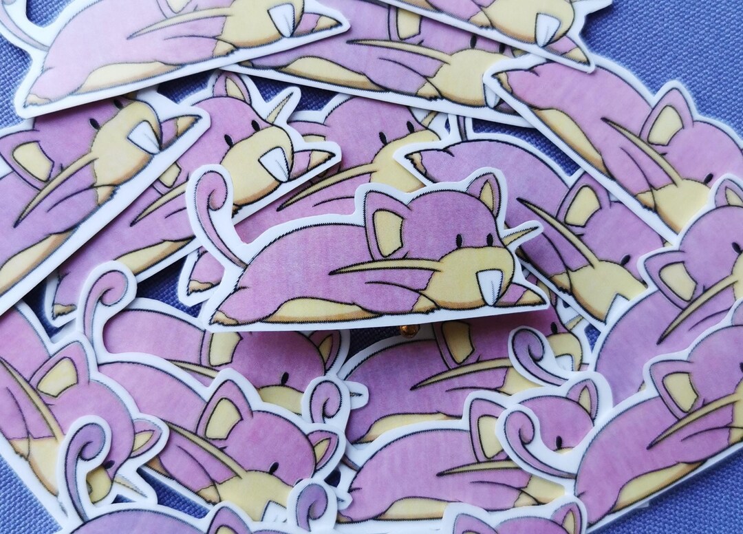 Rattata Pokemon Fantasy Animal Anime Manga Game Illustration Sticker ...