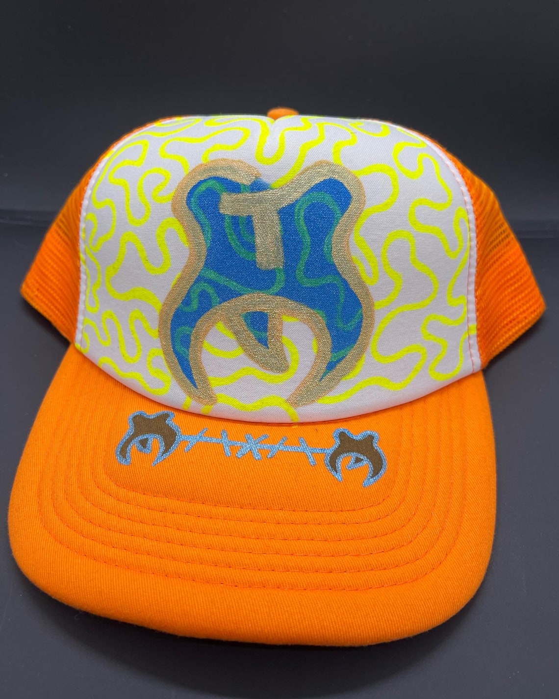One off Hand Painted Caps All Individual and One of One - Etsy
