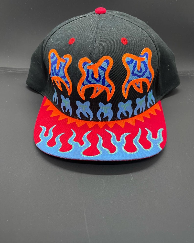 One off Hand Painted Caps All Individual and One of One - Etsy
