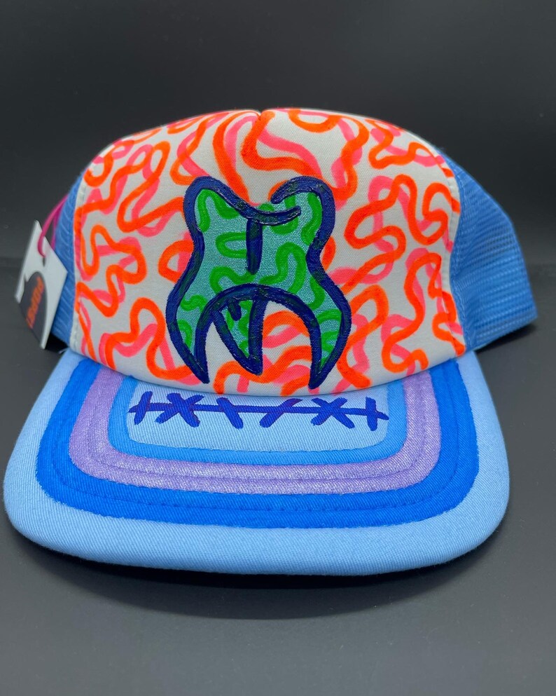 One off Hand Painted Caps All Individual and One of One - Etsy
