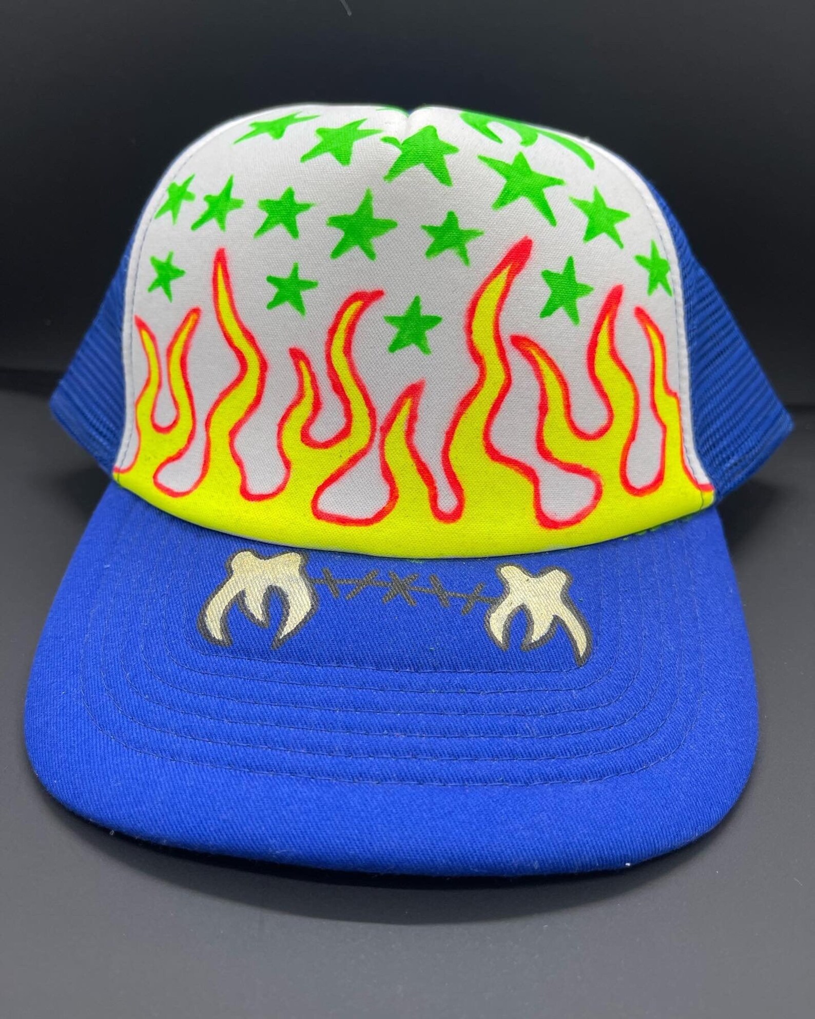One off Hand Painted Caps All Individual and One of One - Etsy