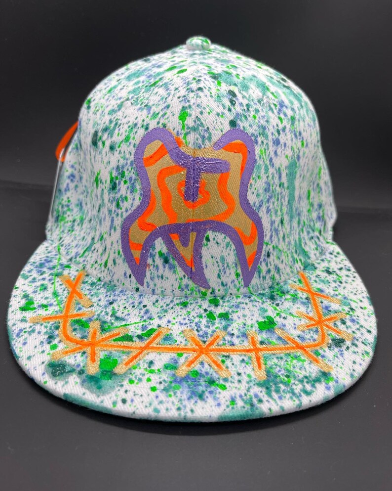 One off Hand Painted Caps All Individual and One of One - Etsy
