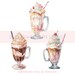 Watercolor Milkshake Clipart Bundle, Milkshake Png Set , Milkshake Png ...