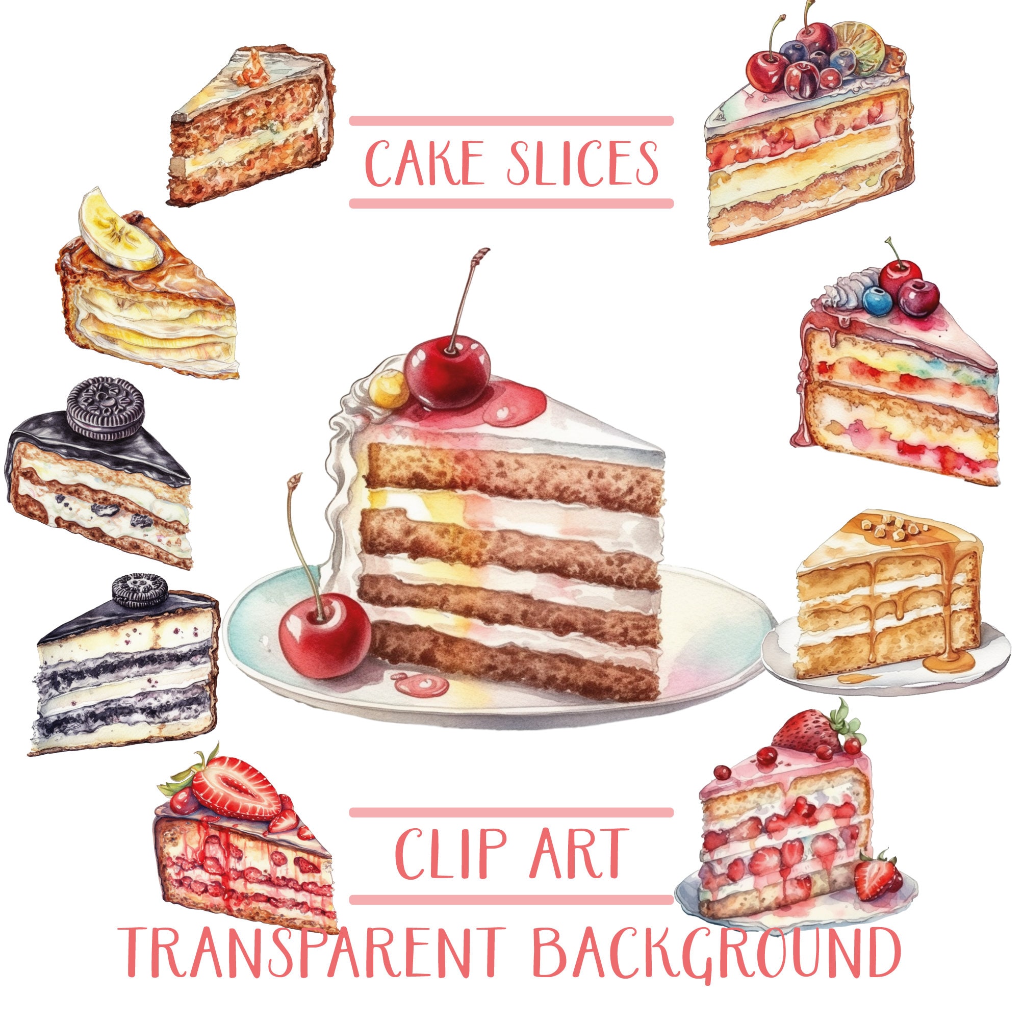Birthday Cake Slice Drawing