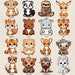 100 Chibi Wild Animals Png Bundle Baby Animals Clipart Set - Etsy