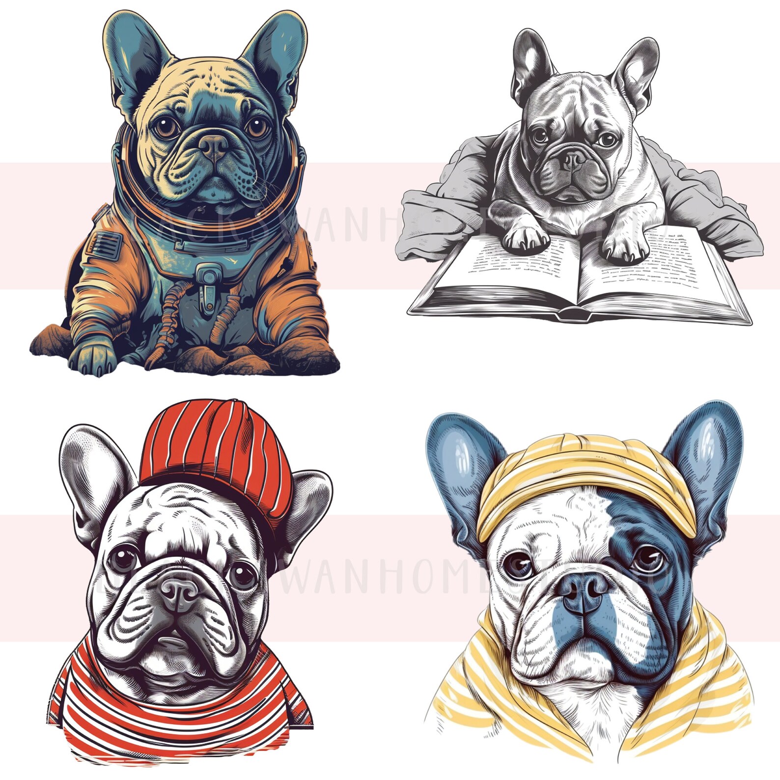 French Bulldog Clipart Png Bundle French Bulldog Png Pack - Etsy