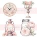 Watercolor Vintage Items Clipart Bundle, Watercolor Vintage Furniture ...