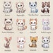 100 Cute Cats Clipart Bundle Kitten Png Bundle Kitten Clipart Bundle ...