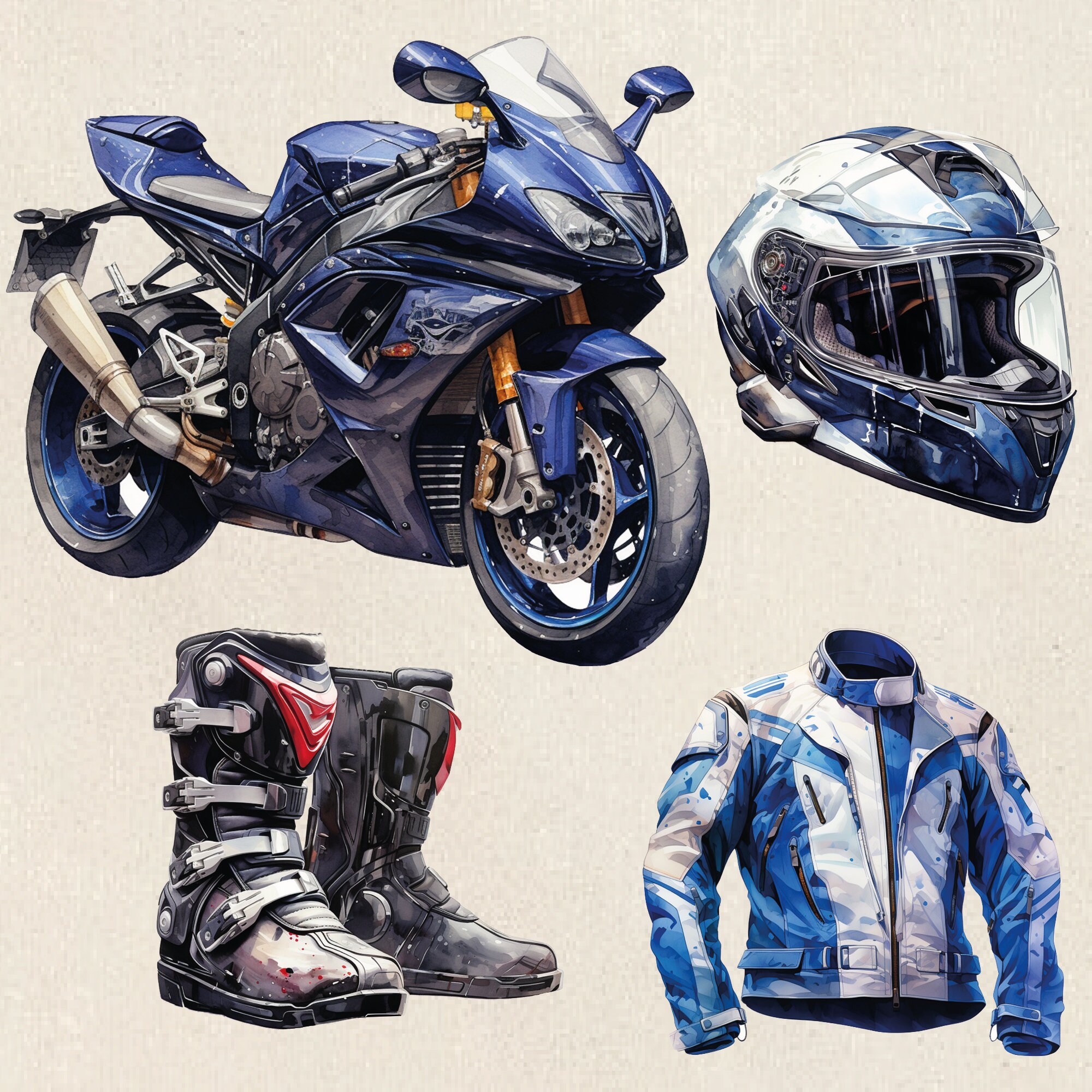 20 Racing Motorcycle Clipart Bundle Motorcycle Png Pack - Etsy