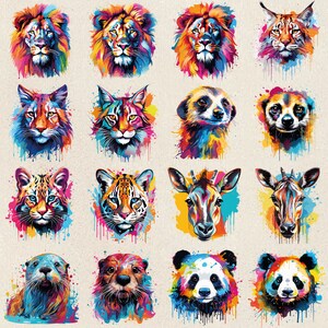 100+ Colorful Animals T-shirt Design Bundle, Animals Clipart Bundle ...