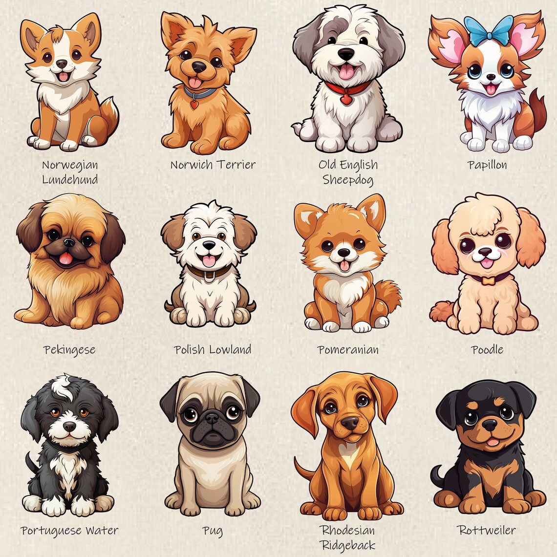 100 Puppy Clipart Bundle, Puppy Png Bundle, Puppies Clipart Bundle, Dog ...