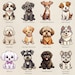 100 Puppy Clipart Bundle, Puppy Png Bundle, Puppies Clipart Bundle, Dog ...