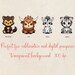 100 Chibi Wild Animals Png Bundle Baby Animals Clipart Set - Etsy