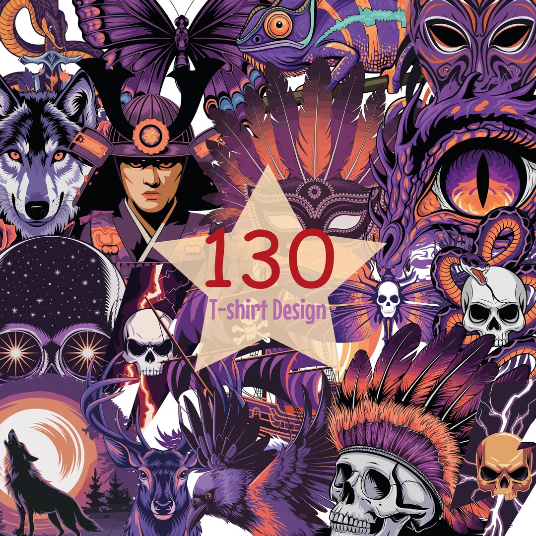 130 Sublimation Designs for Shirts, T Shirt Design Bundle, Png Designs ...