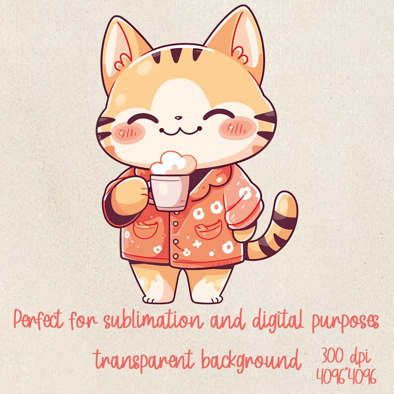 100+ Kawaii Coffee Kitties Clipart Bundle Cute Kitten Png Bundle Kittie ...