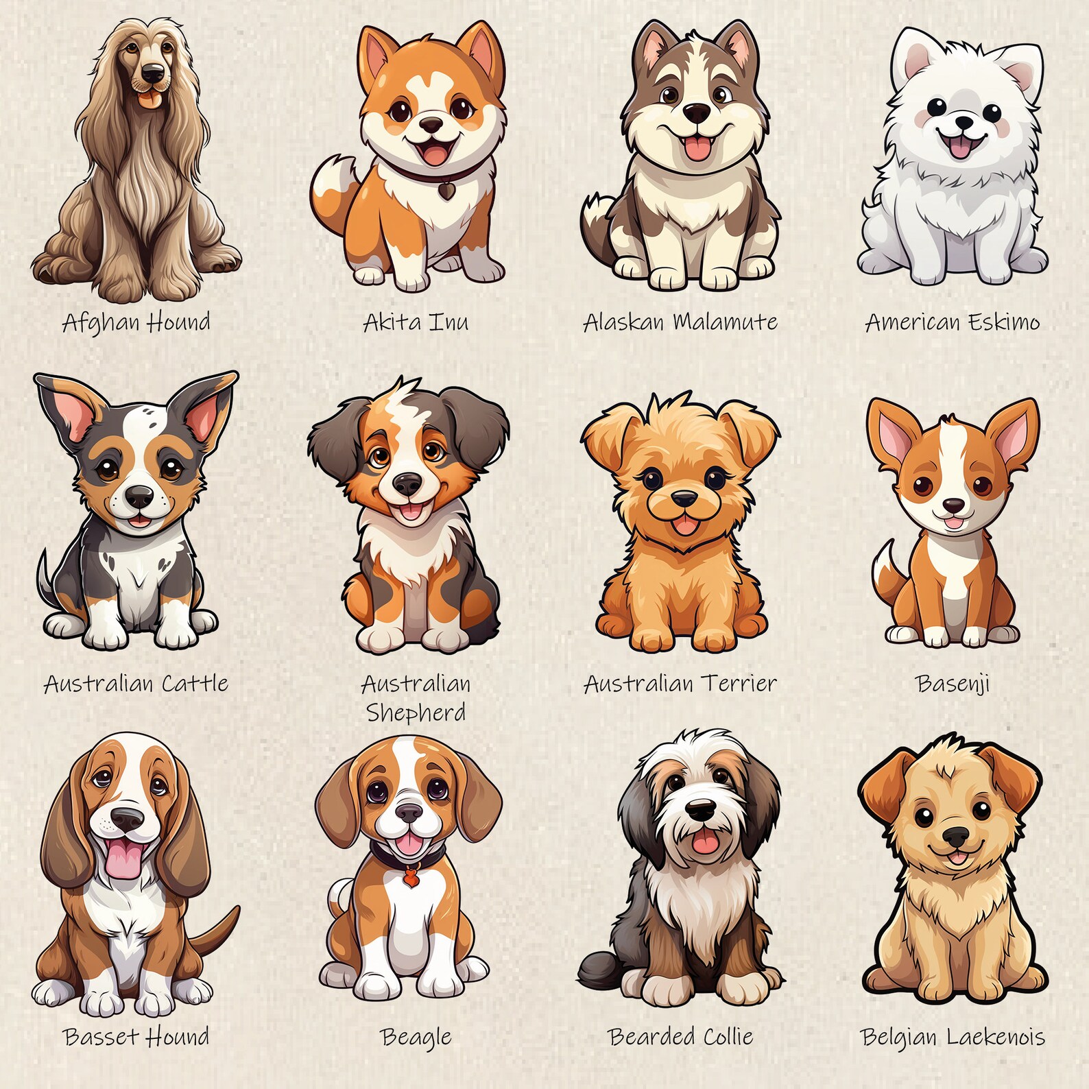 100 Puppy Clipart Bundle, Puppy Png Bundle, Puppies Clipart Bundle, Dog ...