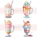 Watercolor Milkshake Clipart Bundle, Milkshake Png Set , Milkshake Png ...