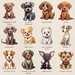 100 Puppy Clipart Bundle, Puppy Png Bundle, Puppies Clipart Bundle, Dog ...