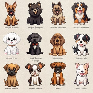 100 Puppy Clipart Bundle, Puppy Png Bundle, Puppies Clipart Bundle, Dog ...