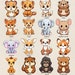 100 Chibi Wild Animals Png Bundle Baby Animals Clipart Set - Etsy