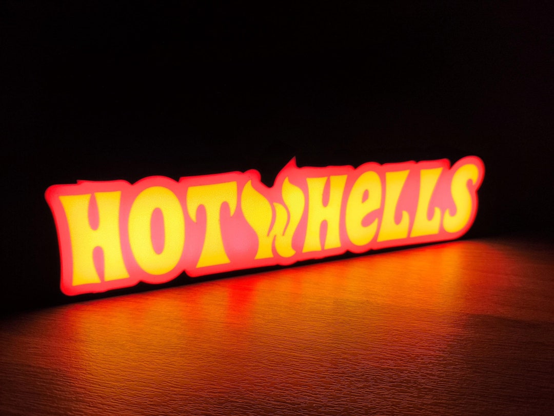 Hot Wheels Logo Lightbox - Etsy