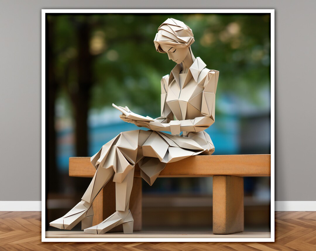 Urban Origami Woman - Etsy
