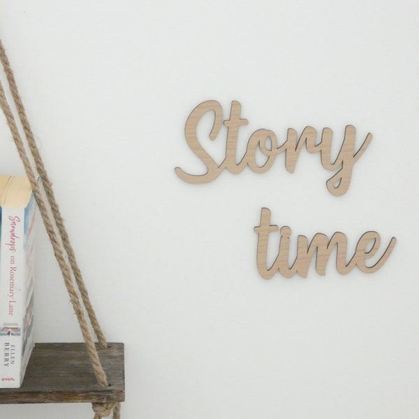 Wooden Story Time Sign - Etsy