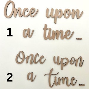 Once Upon A Time Wooden Nursery Decor Children's Bedroom Playroom Wall ...