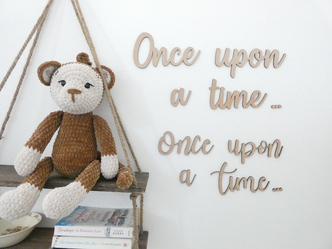 Once Upon A Time | Wooden Nursery Decor | Children's Bedroom Playroom ...