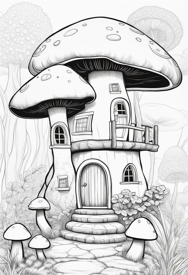 Cute Magical Mushroom Houses - Etsy