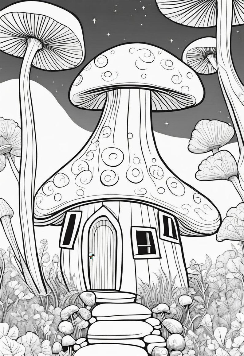Cute Magical Mushroom Houses - Etsy