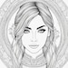 Female Portrait Coloring Pages - Etsy