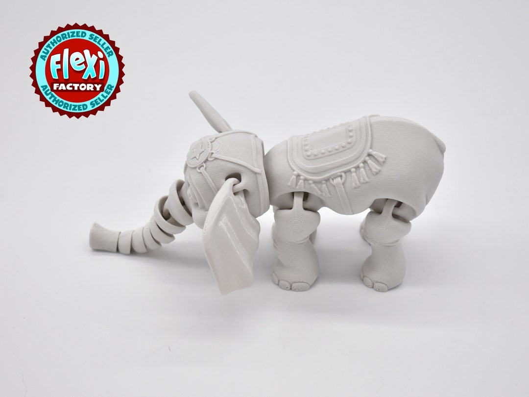 Circus Elephant Articulated Fidget Toy by Flexi Factory - Etsy