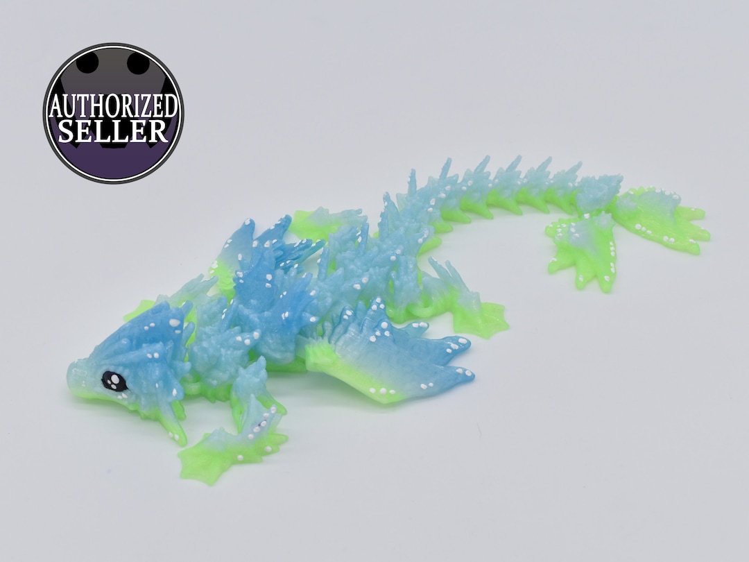 Ocean Baby Dragon Articulated Fidget Toy by Cinderwing3d - Etsy
