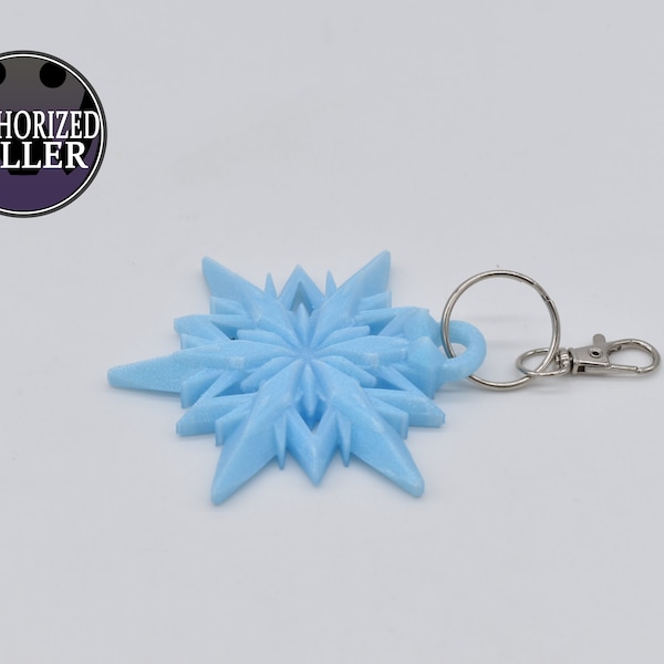 Snowflake Keychain - Etsy