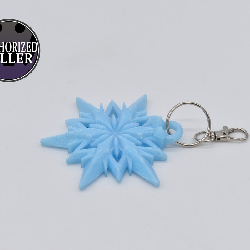 Snowflake Keychain - Etsy