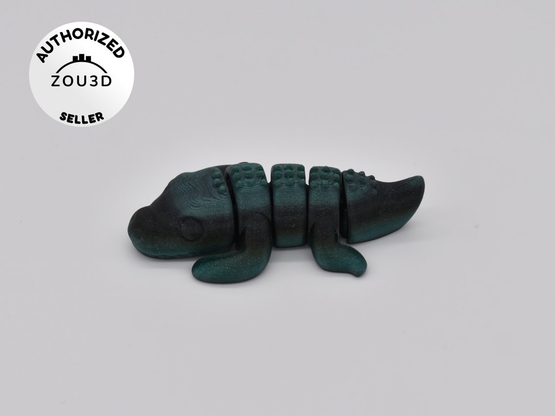 Baby Crocodile Articulated Fidget Toy by Zou3d - Etsy