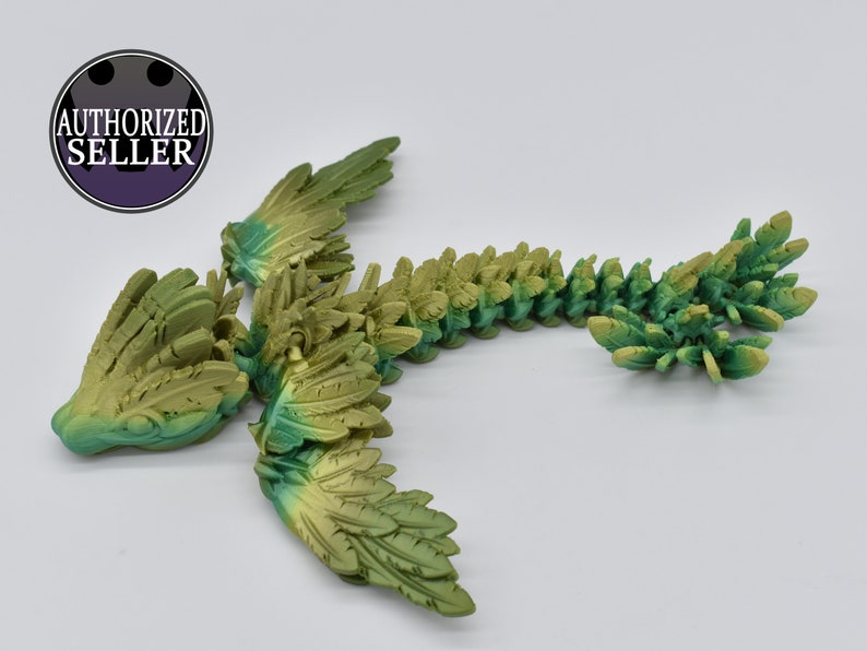 Flying Baby Serpent Articulated Fidget Toy by Cinderwing3d - Etsy